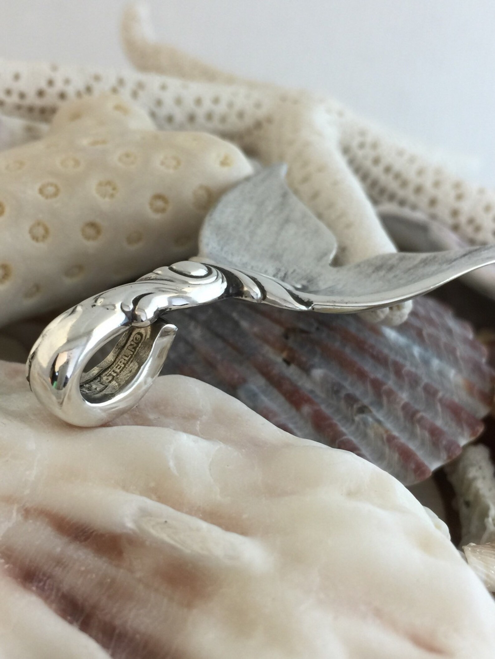 Romance of the Sea Large Mermaid Tail Pendant Sterling Silver - Etsy