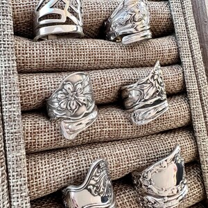 Spoon Rings, Various Patterns and Sizes - Etsy