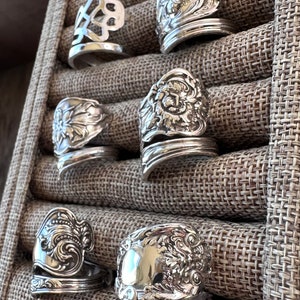Spoon Rings, Various Patterns and Sizes - Etsy