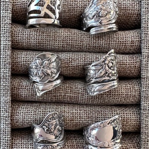 Spoon Rings, Various Patterns and Sizes - Etsy