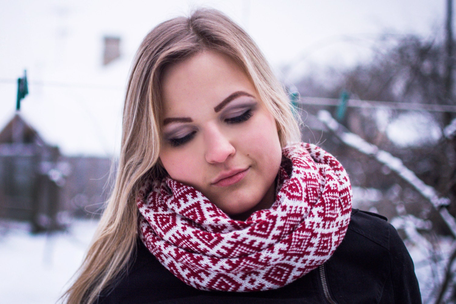 Infinity Scarf AKA | Scandinavian Latvian Design Pattern | Knitted ...
