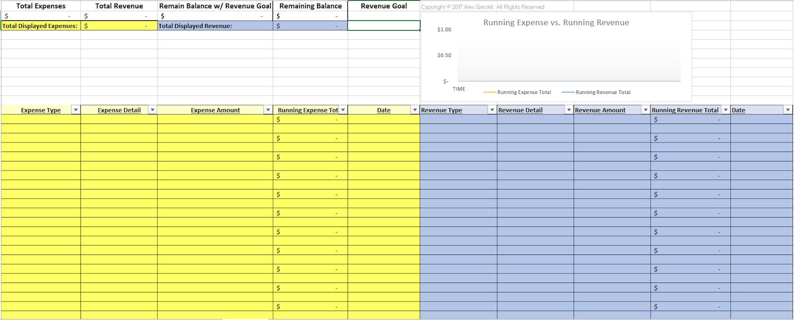 Business Expense Tracking Excel Spreadsheet Template - Automated - Etsy