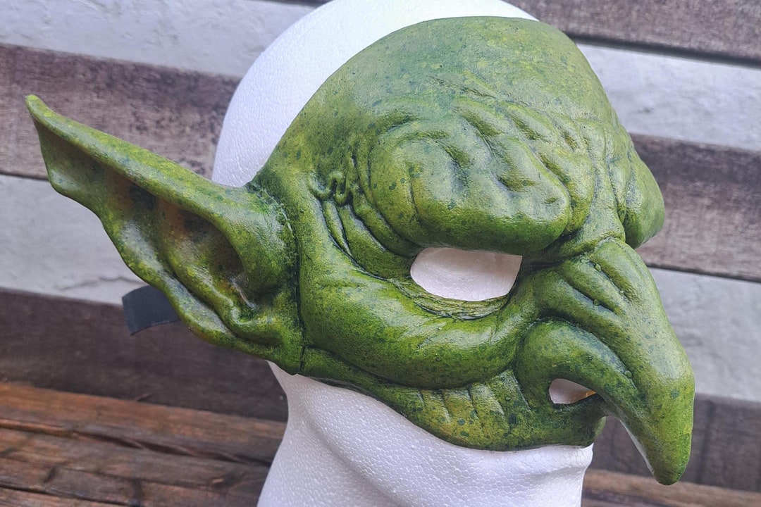 Goblin Mask Hook Nose Slime Green - Etsy