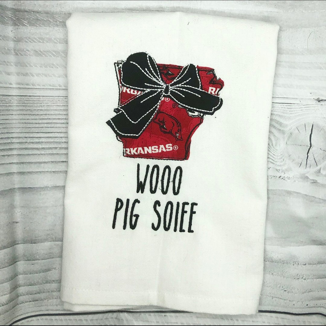 Arkansas Razorback State Tea Towel - Etsy