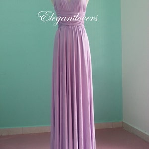 Wrap Dress Lavender Dress Wedding Bridesmaid Infinity - Etsy