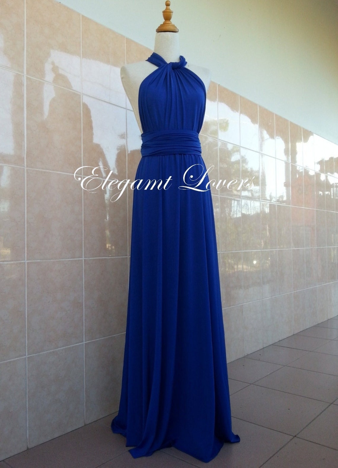 Royal Blue Wedding Bridesmaid Infinity Wrap Convertible | Etsy