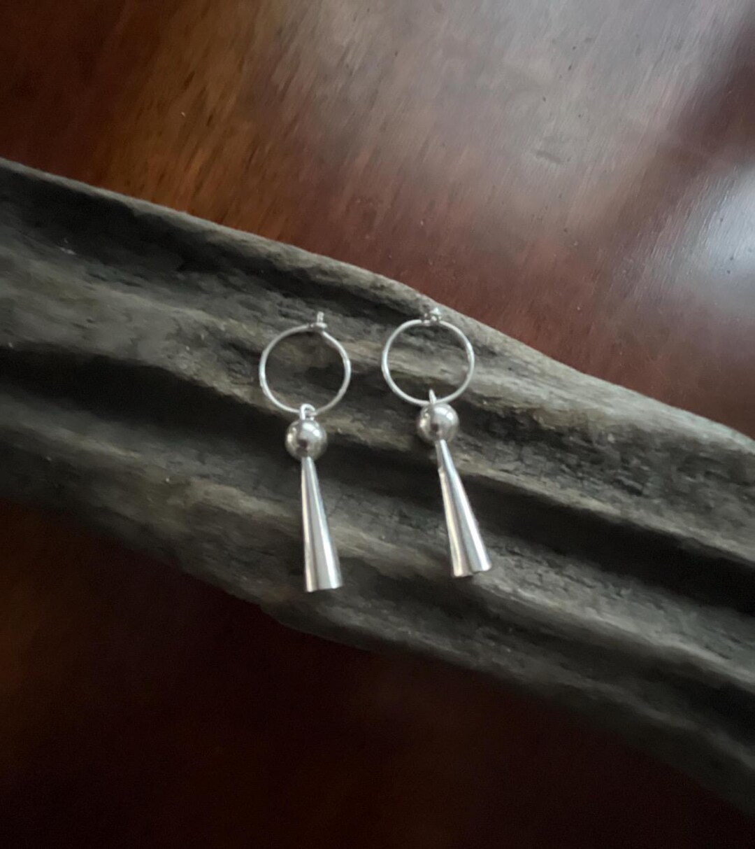 Pair of Handcrafted .925 Sterling Silver Native American Crafted 18th ...