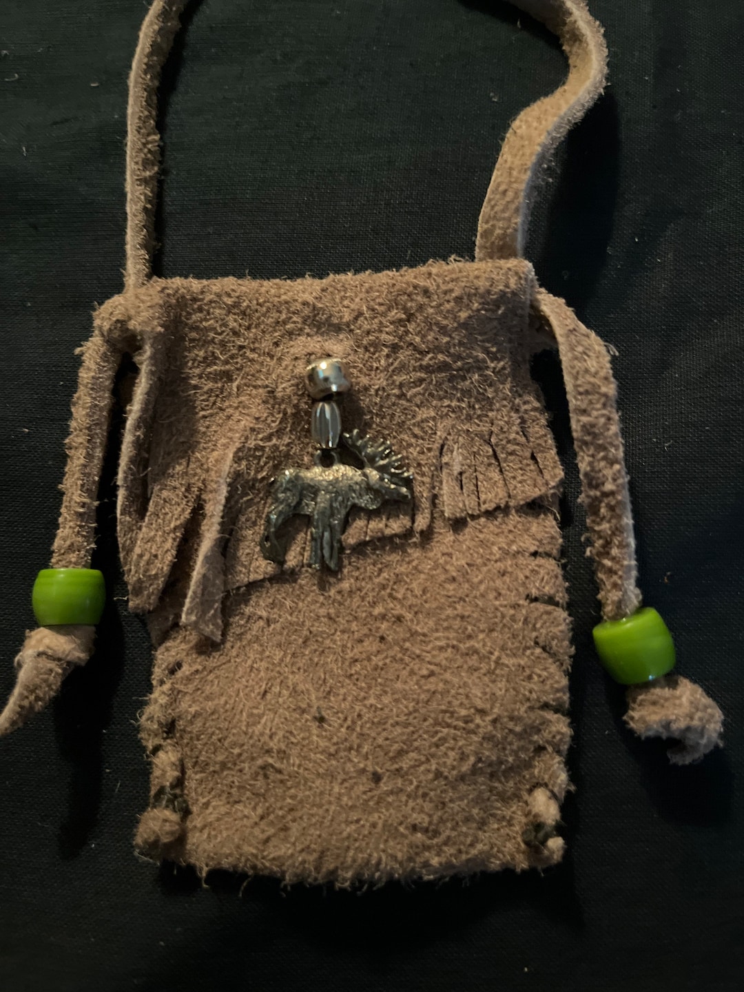 Native American Bag Hand Sewn Pouch / Bag / Neck Bag Made From Gray ...