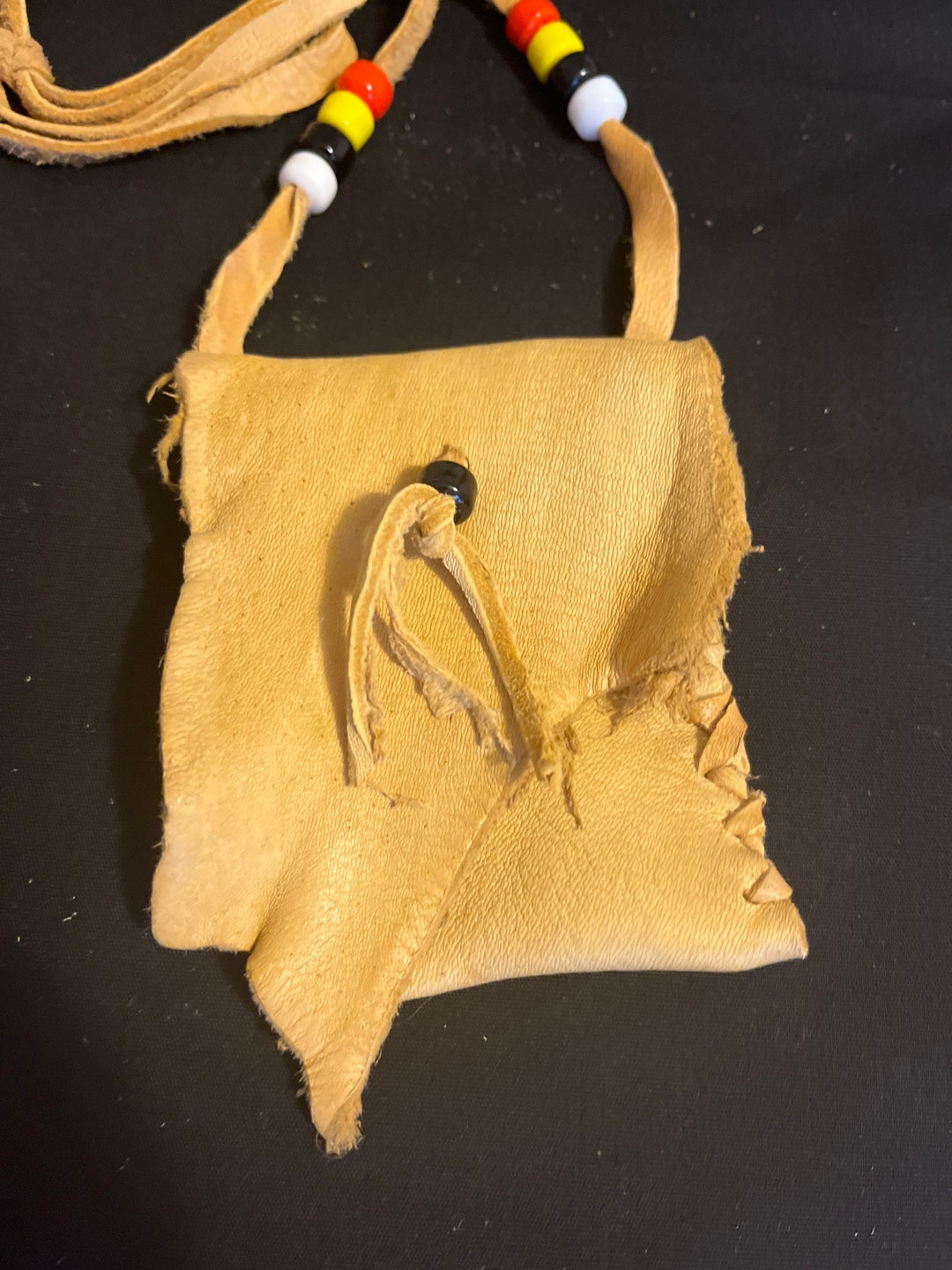 Native American Pouch Hand Sewn Bag / Neck Bag Made From - Etsy