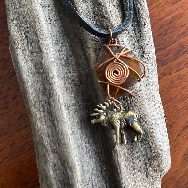 Moose Necklace - Etsy