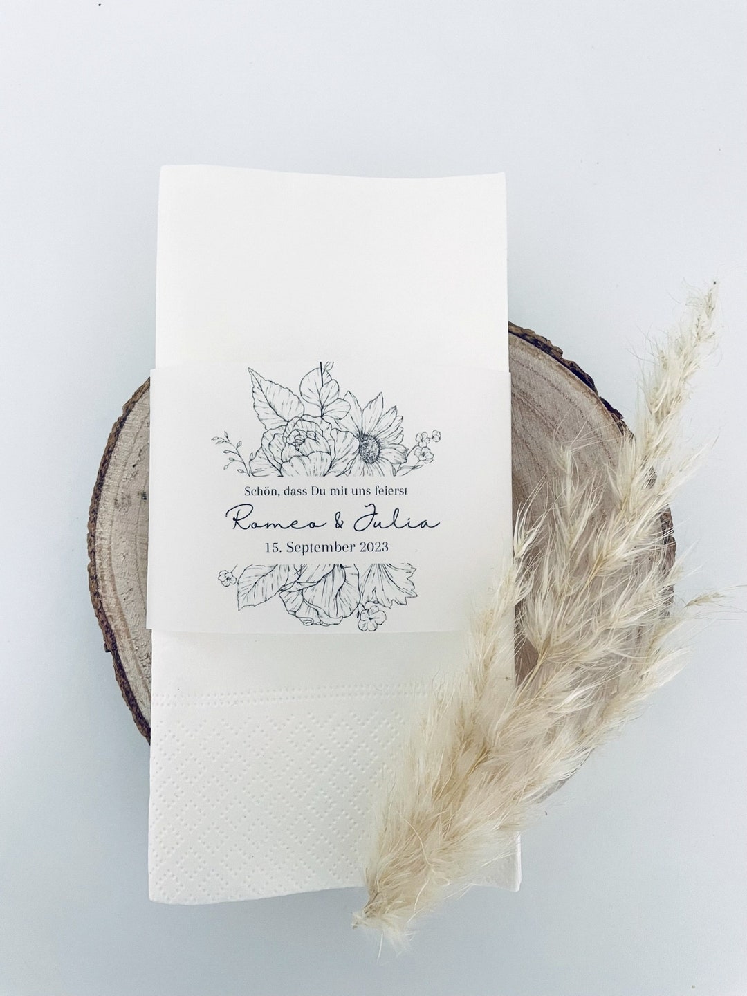 Napkins Banderole Parchment Paper - Etsy