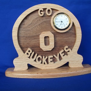 Ohio State Buckeyes Desk Clock - Etsy