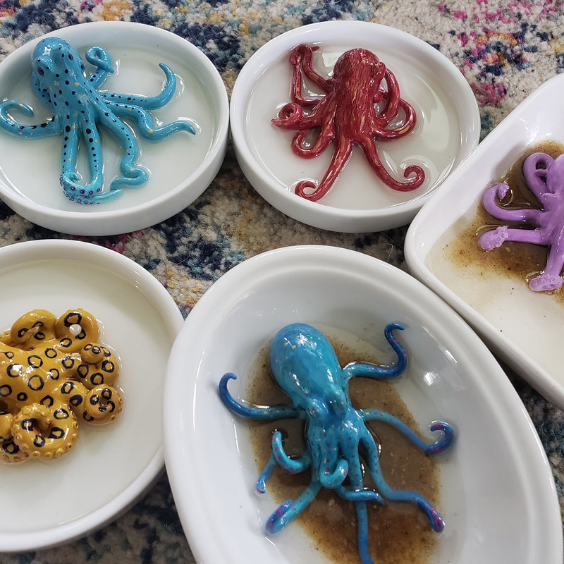 Ceramic Octopus Sculpture - Etsy