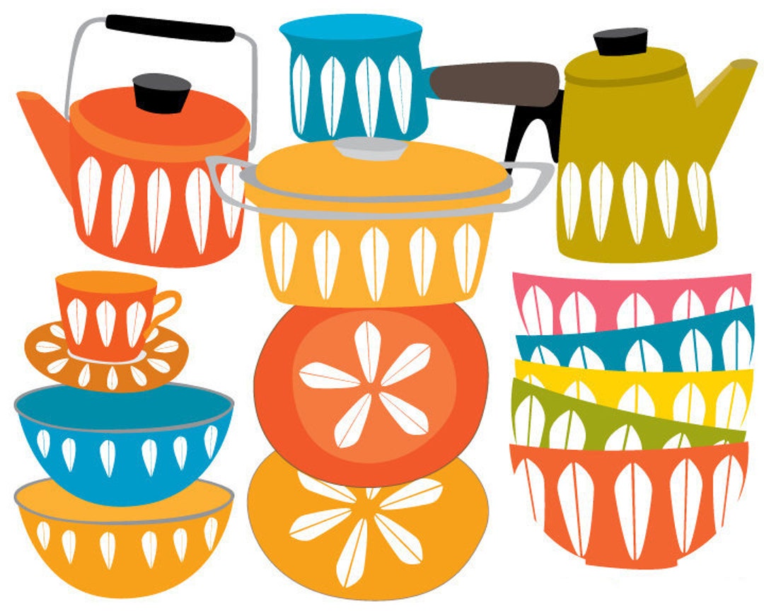 Clipart clip art Kitchen Clipart Set - Etsy España