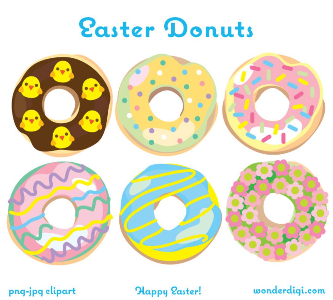 Easter Clipart Donuts Clip Art Easter Donuts Clipart Donut Clipart ...