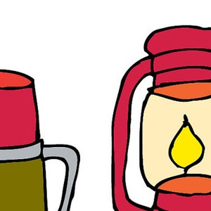 Camping Clipart Adventure Clip Art Doodles de imágenes prediseñadas ...