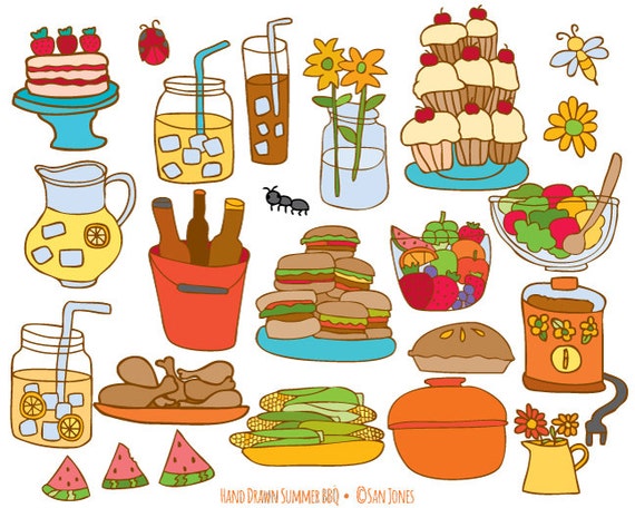 Bbq Picnic Summertime Clipart
