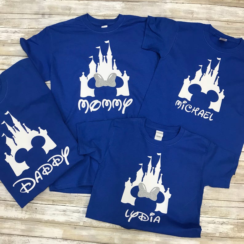 Disney Shirts Personalized Disney Trip Shirts Disney Etsy