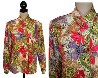 Polyester Button Up - Etsy