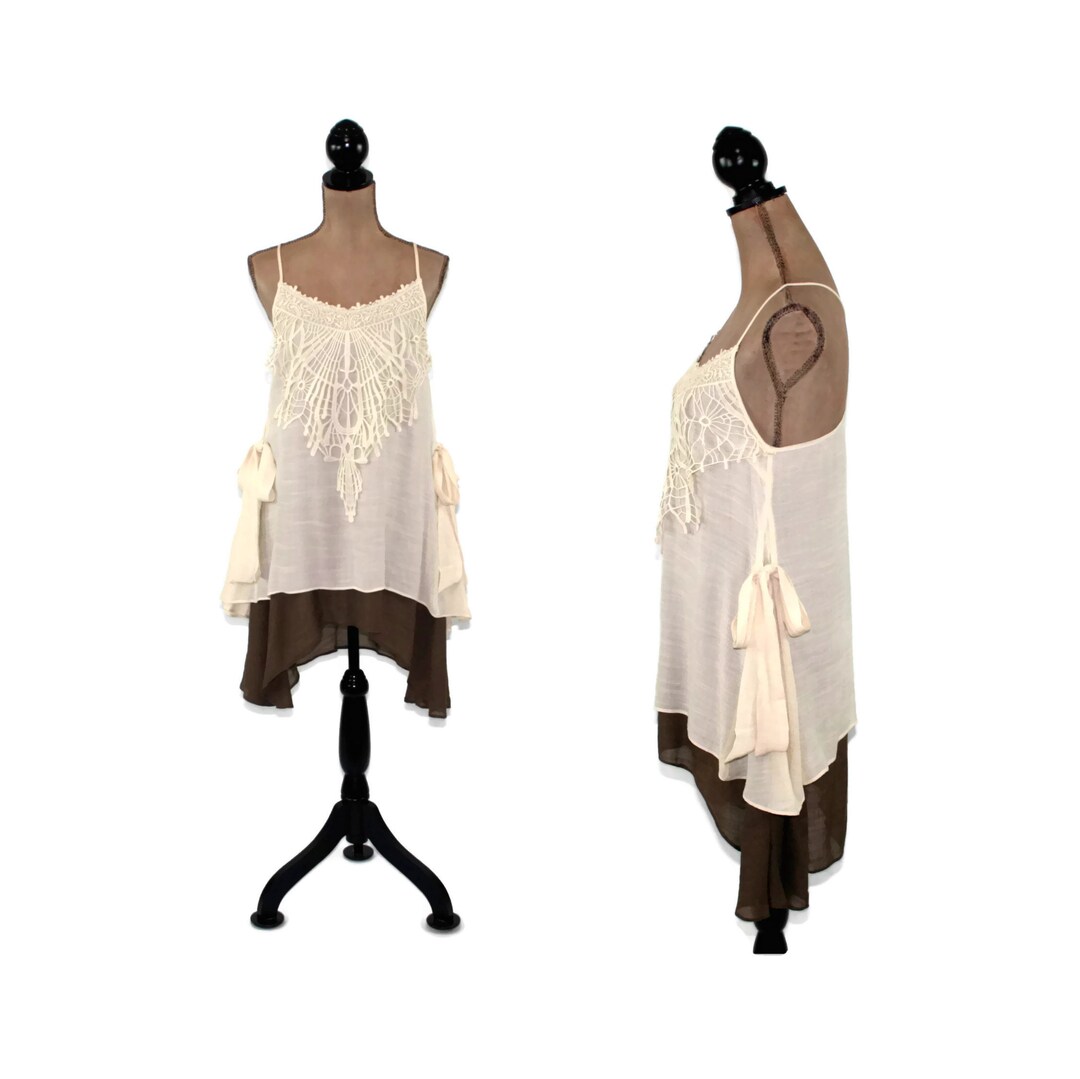 Bohemian Layered Dress, Boho Short Summer Dress, Spaghetti Strap Mini ...