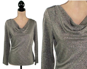 Metallic Gray Shirt - Etsy
