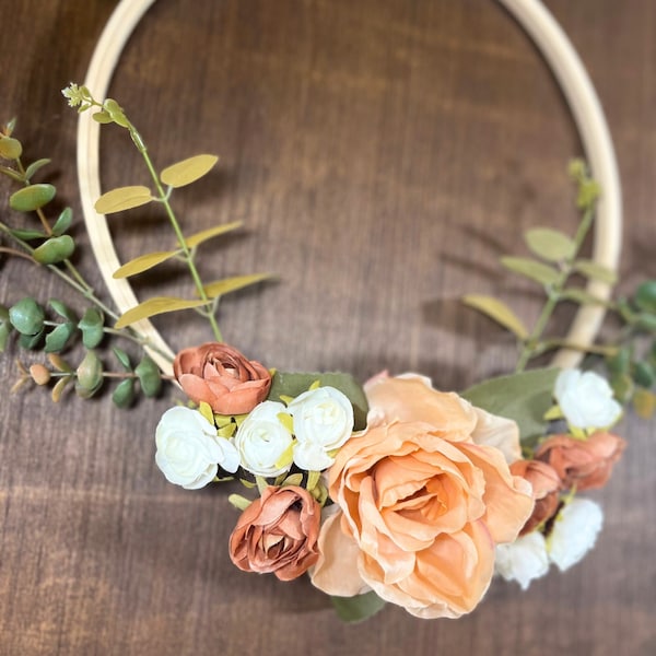 Floral Hoop Wreath - Etsy