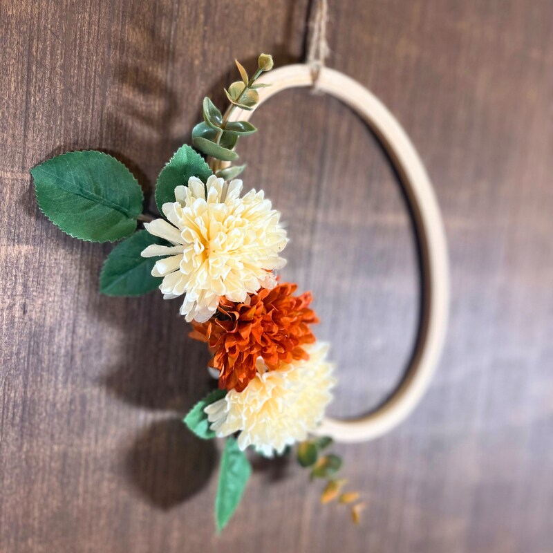 Floral Hoop Wreath - Etsy