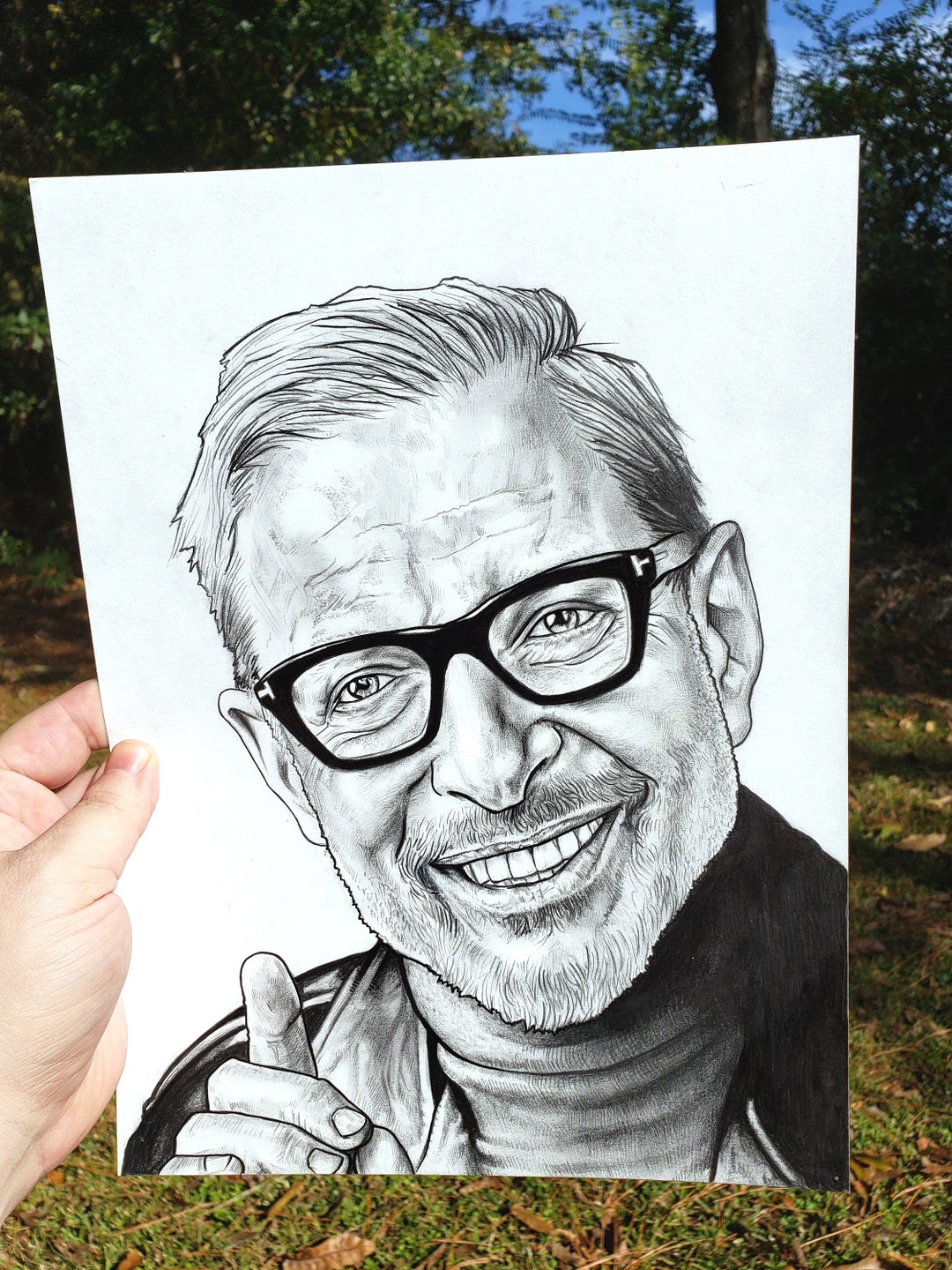 Original Drawing Of: Jeff Goldblum - Etsy