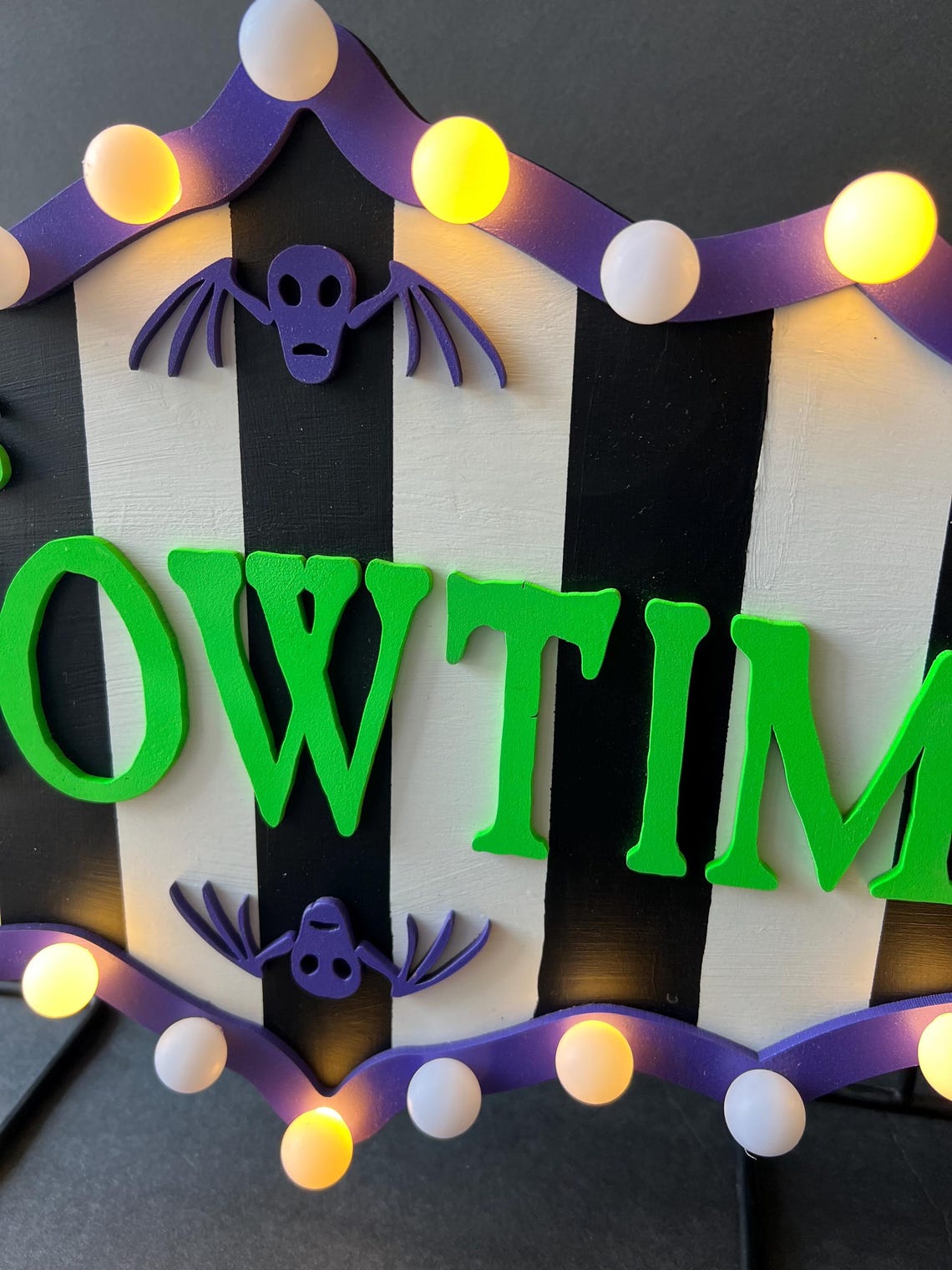 Beetle Marquee Halloween Door Hanger: 'it's Showtime' Decor - Etsy