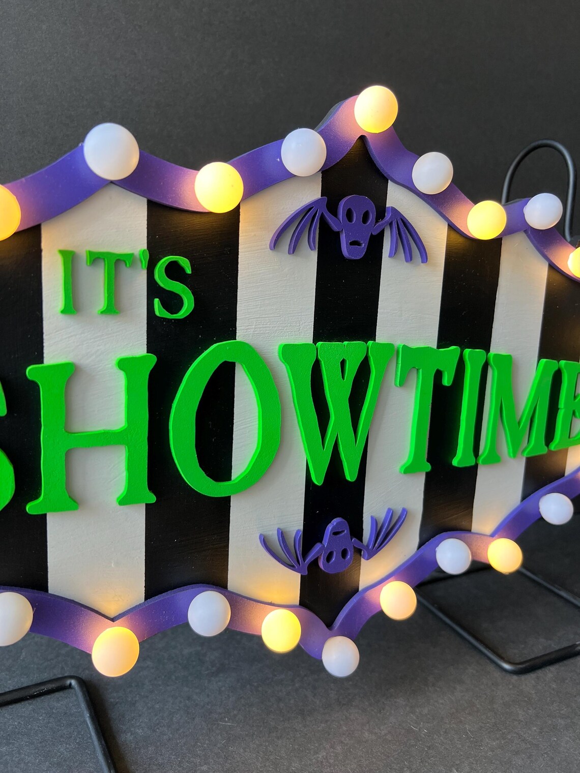 Beetle Marquee Halloween Door Hanger: 'it's Showtime' Decor - Etsy