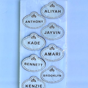 Personalized Theme Park Name Tag, Mouse Ear Bow Embellishment ...