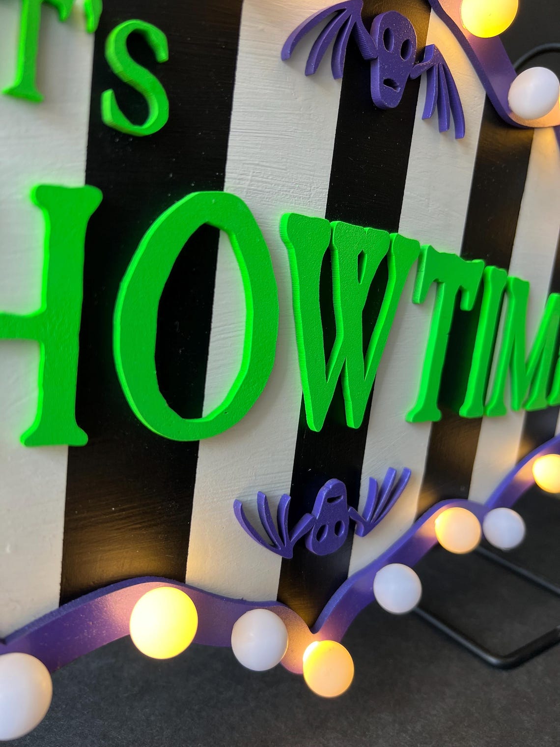 Beetle Marquee Halloween Door Hanger: 'it's Showtime' Decor - Etsy