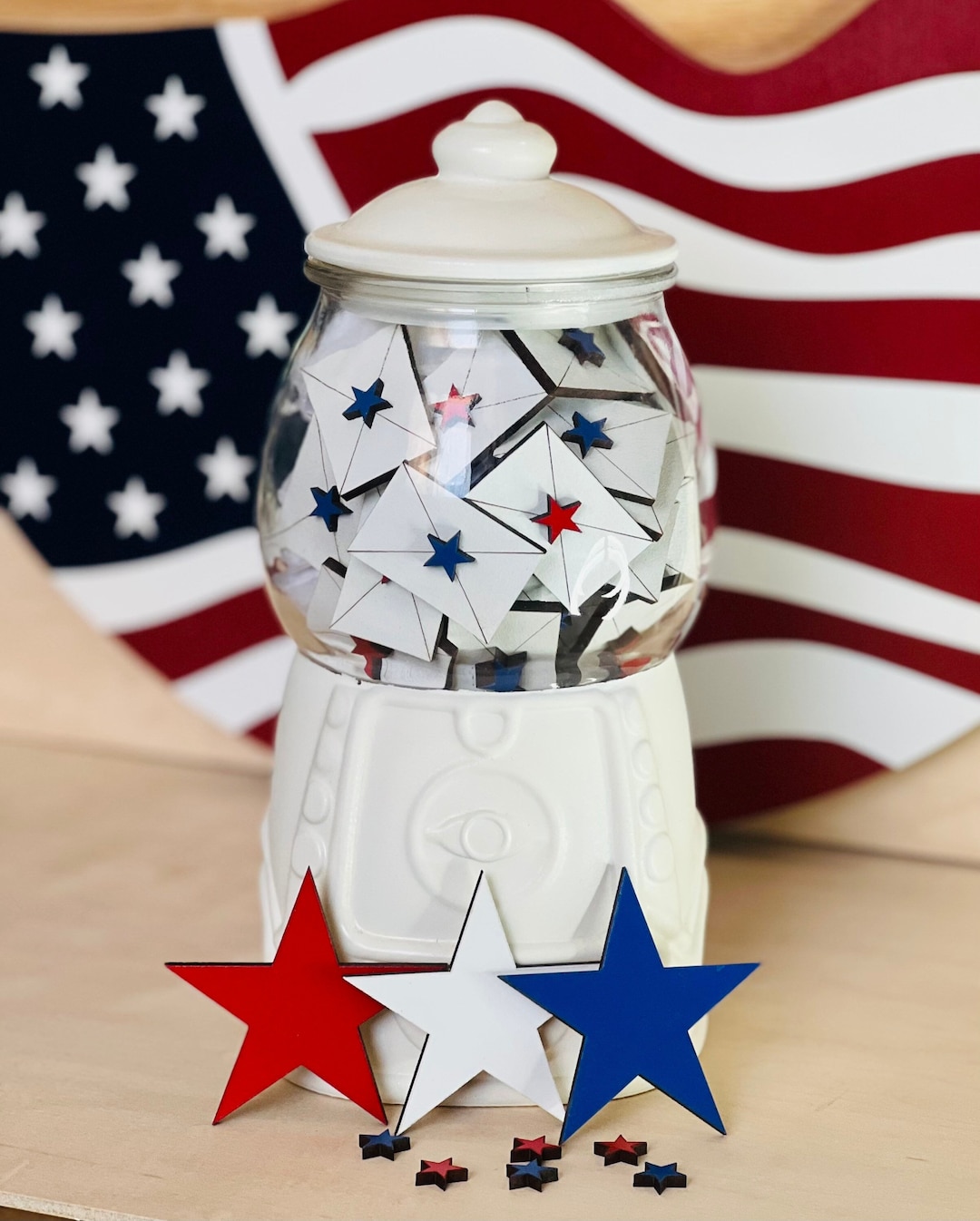 Patriotic 4th of July Letters Envelopes Jar Filler Independence Day - Etsy