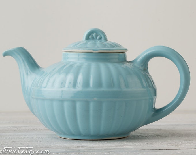 Blue Ceramic Teapot Vintage Hall Teapot the Murphy Teapot Blue Teapot ...