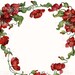 HEART SHAPED Border DIGITAL Download Red Roses Vines Flowers Add Your ...