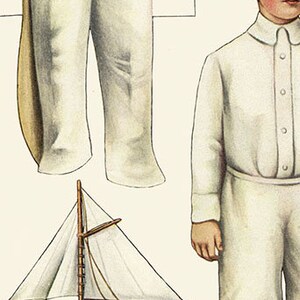 Lettie Lane BROTHER Paper Dolls DIGITAL DOWNLOAD Cut Outs Sailor Suit ...