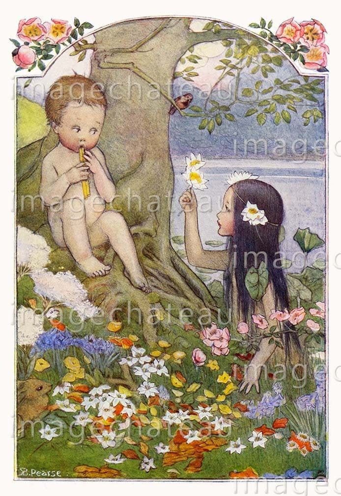 Water Sprite Fantasy DIGITAL Download Baby Flute Pretty Girl Water ...