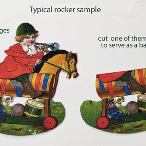 ROCKING Paper Toy DIGITAL DOWNLOAD Donkey Rocker Little Boys Ducks ...
