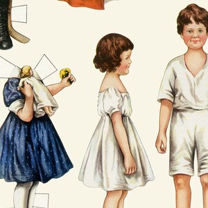 Country Cousins BETTY BONNET Paper Dolls DIGITAL Download Collie Dog ...