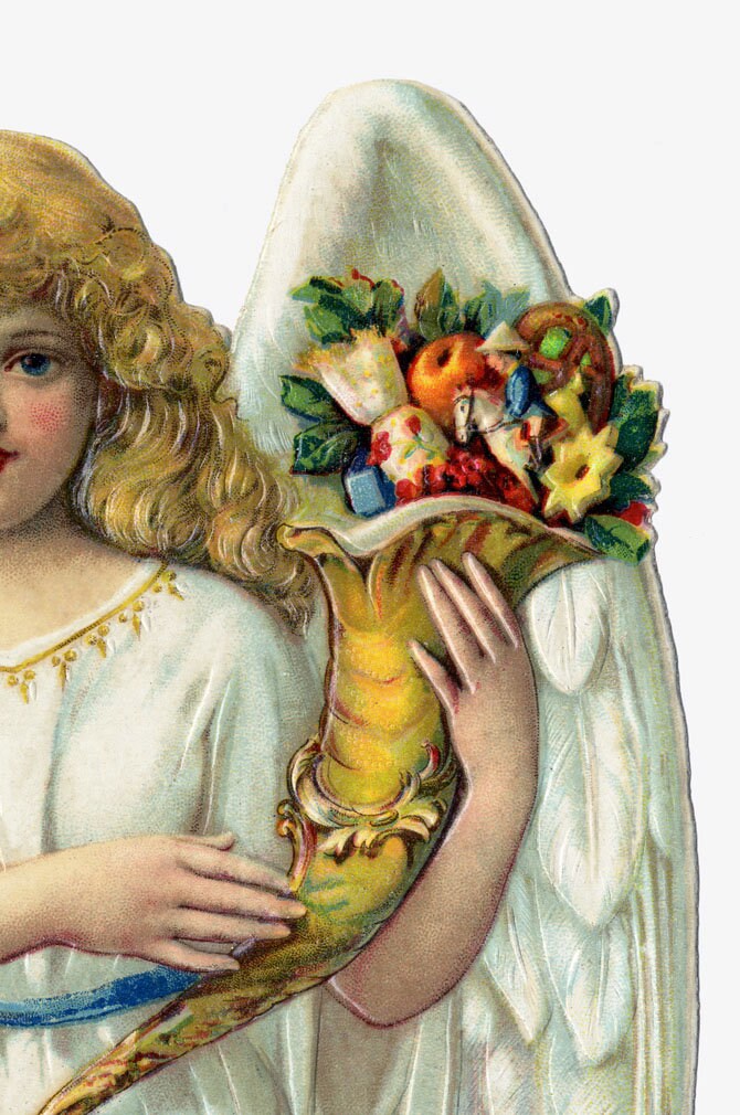 ANGEL Cornucopia Large DIGITAL DOWNLOAD 8 Inches High Pink - Etsy