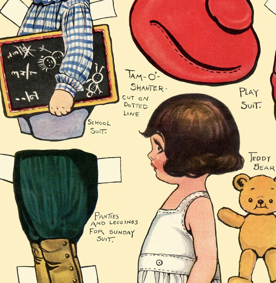 DOLLY DINGLE Cousin Leonard DIGITAL Download Paper Doll School Clothes ...