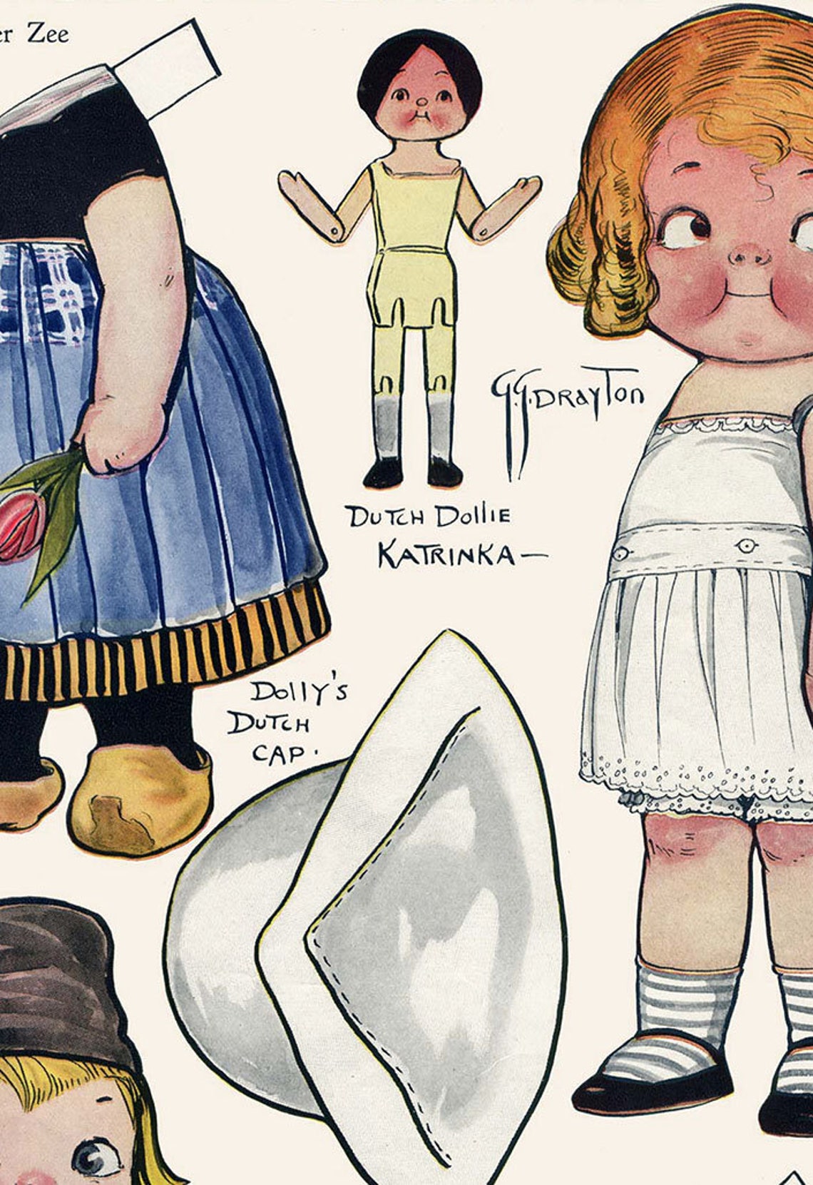 DOLLY DINGLE Holland Trip DIGITIAL Download Around World Paper Dolls ...