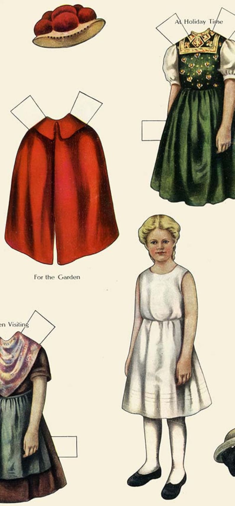 Germany LETTIE LANE Paper Dolls DIGITAL Download Cut Outs German Girl ...