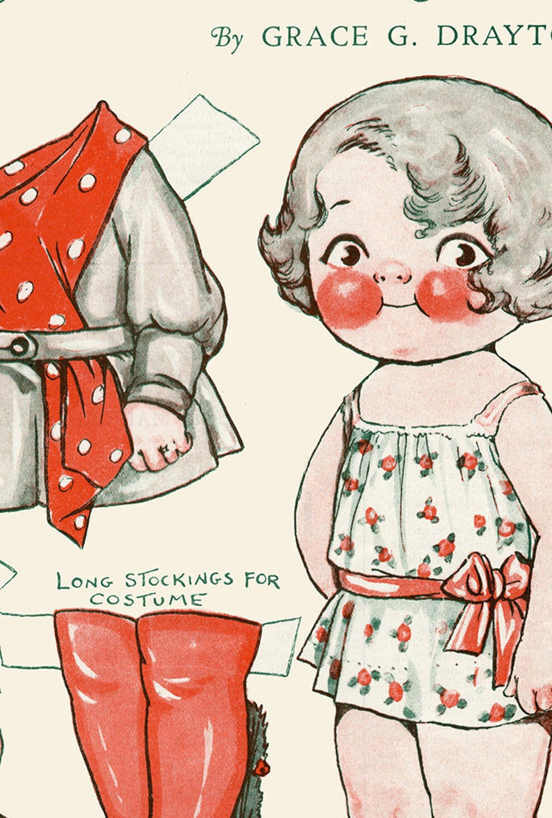 Denmark DOLLY DINGLE Paper Doll Digital DOWNLOAD World Flight Series ...