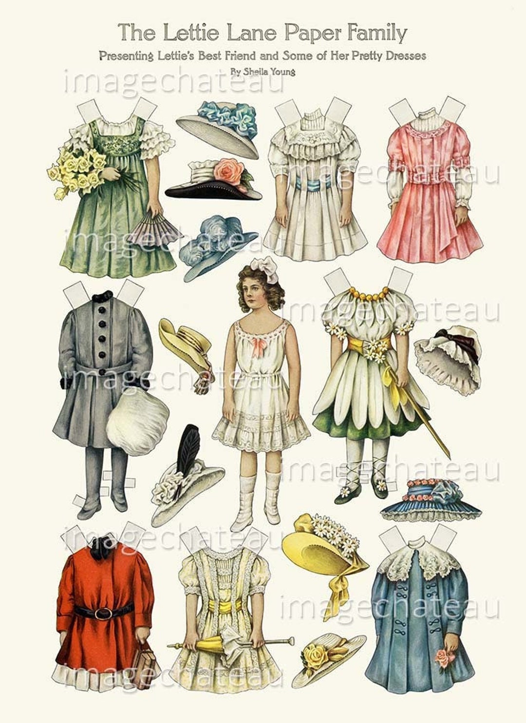 LETTIE LANE Best Friends Paper Dolls DIGITAL Download Pretty Little ...