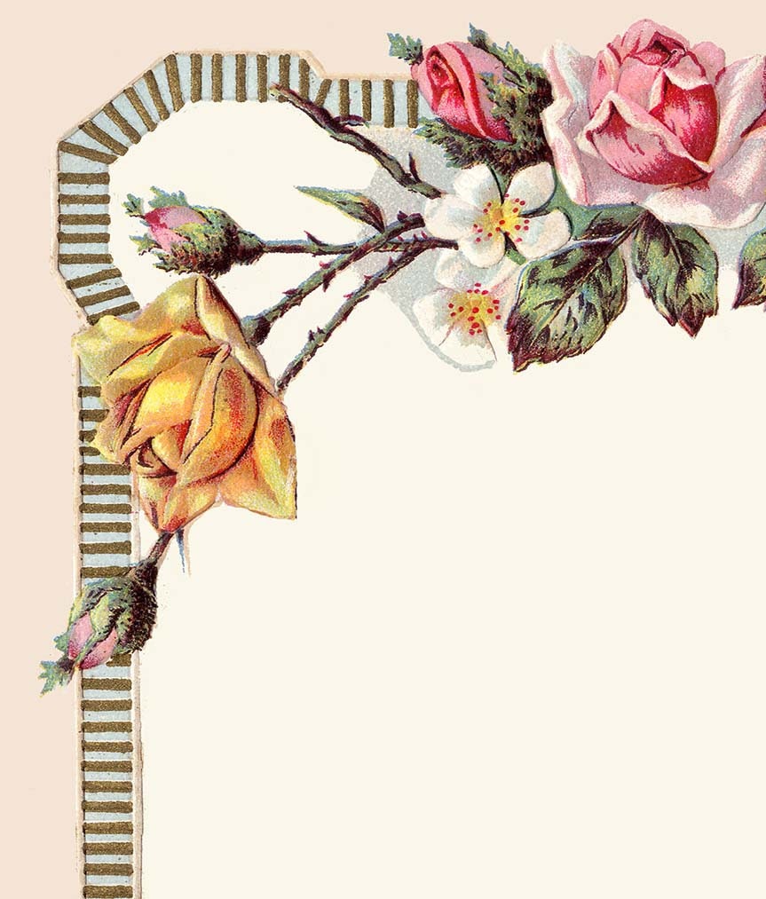 Free Vintage Flower Borders