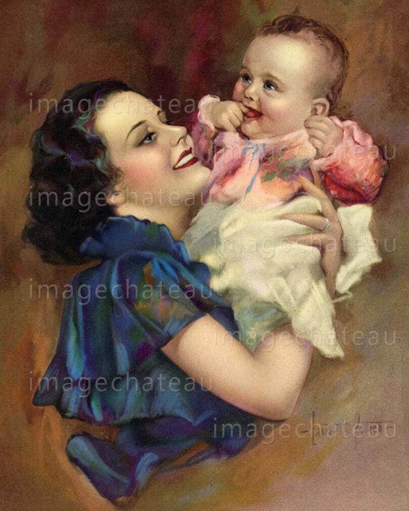 New MOTHER and Happy BABY DIGITAL Download Lady With Sweet Cute Child ...