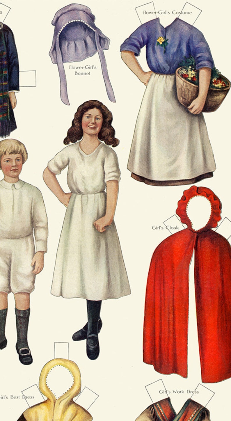 LETTIE LANE Around the World Paper Dolls DIGITAL Download Scotland ...