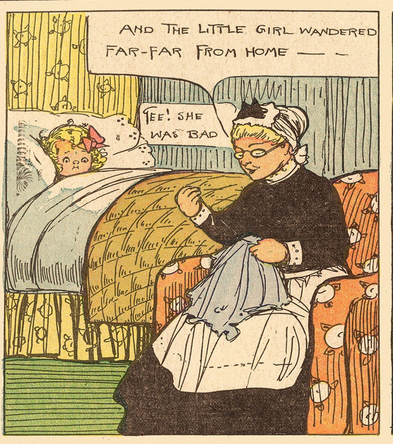 DIMPLES Comic Strip DIGITAL DOWNLOAD Grace Drayton Little Girl ...