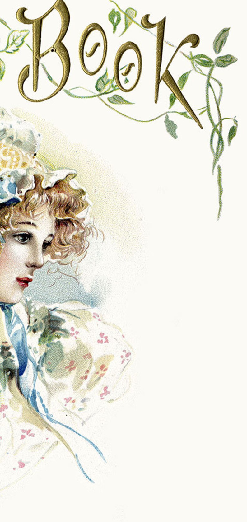 BABY BOOK Title Page DIGITAL Download Little Girl Child Blue - Etsy